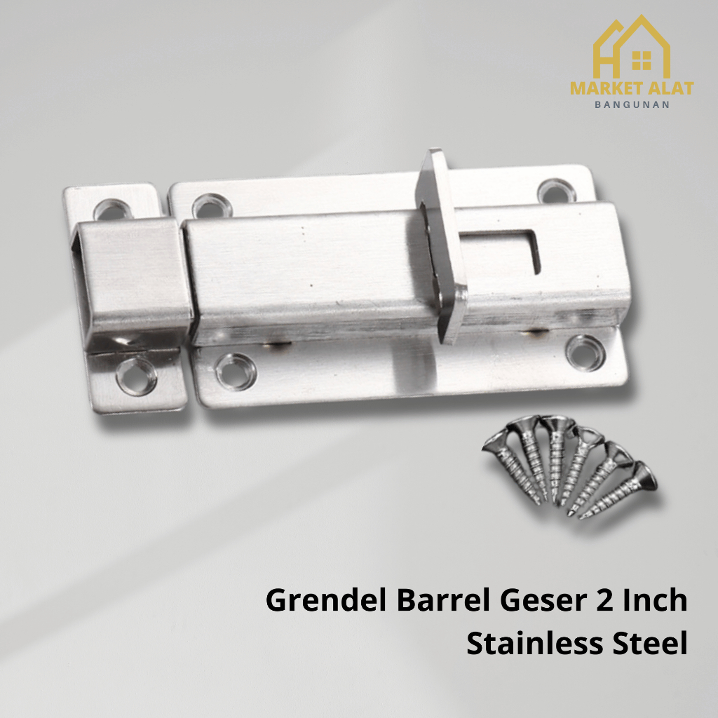 Jual Grendel Slot Geser Pintu Tebal Stainless Steel Selot Barrel Bolt ...