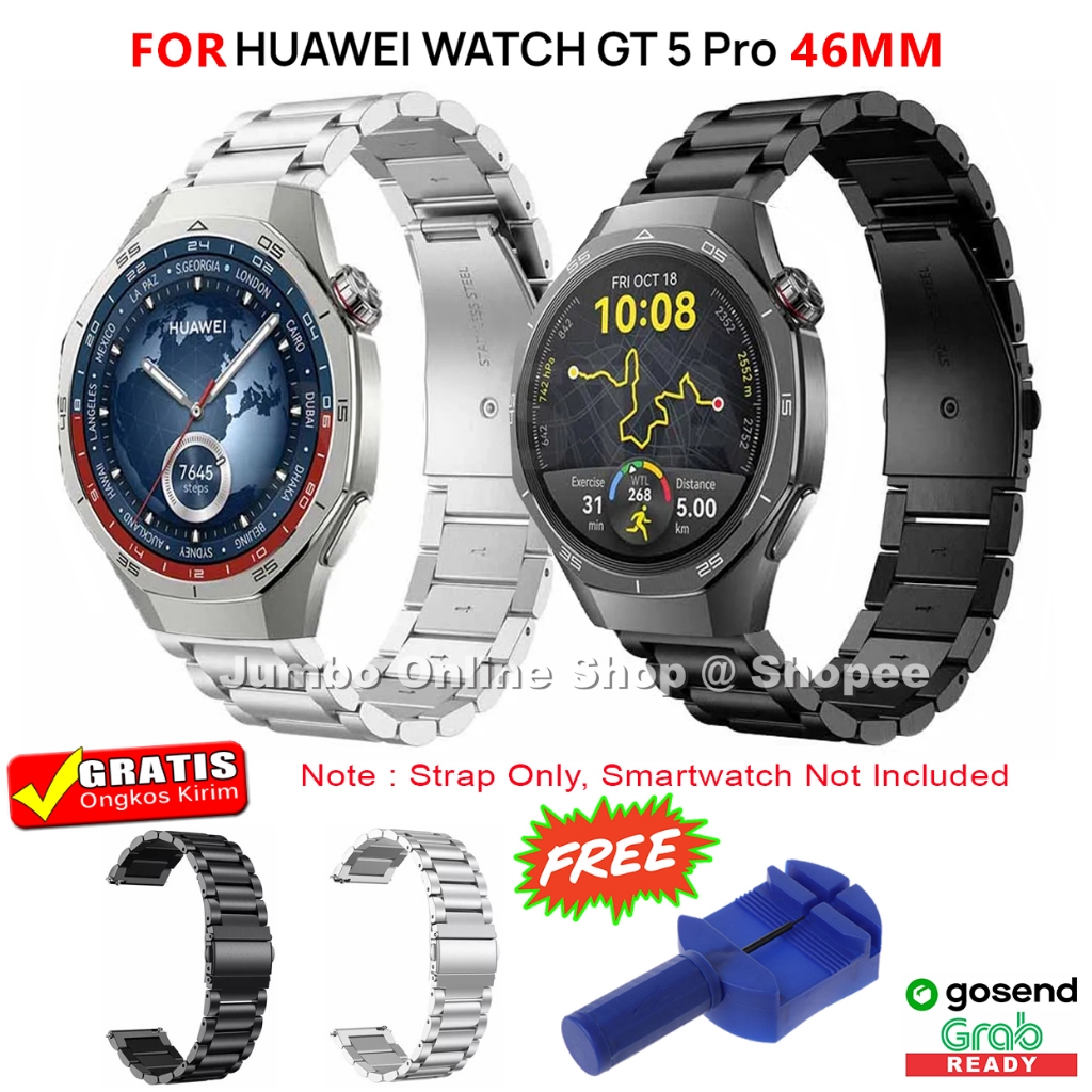 Jual TALI JAM HUAWEI WATCH GT 5 PRO 46MM GT5 Pro 46mm Model STAINLESS ...