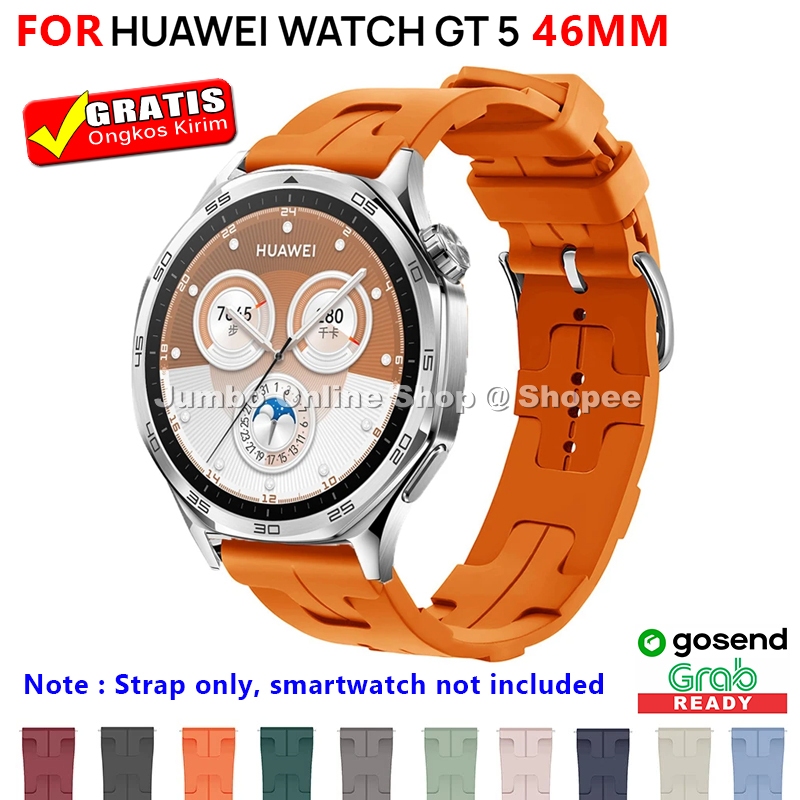 Jual Strap Huawei GT 5 46MM GT5 Tali Jam Model H-Pattern Silicone ...
