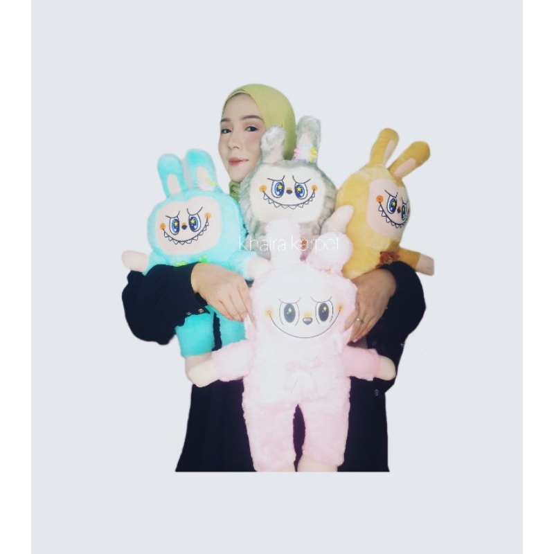 Jual Boneka Labubu LED ukuran 50CM The Monsters Macarone Kawai Labubu ...