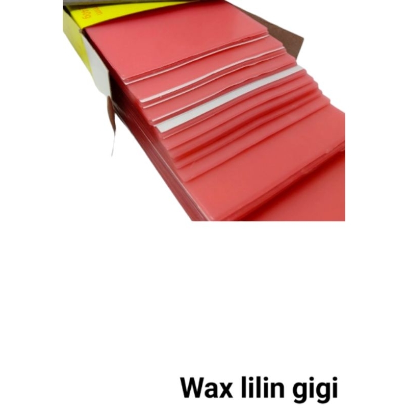 Jual Base plate wax merah gigitan gigi palsu | Shopee Indonesia