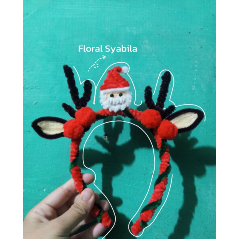 Jual Bando Natal pipe cleaner | kawat bulu | Shopee Indonesia