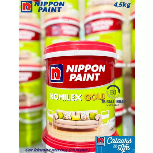 Jual CAT TEMBOK NIPPON KOMILEX GOLD 4,5 Kg Colours Of Life Edition ...