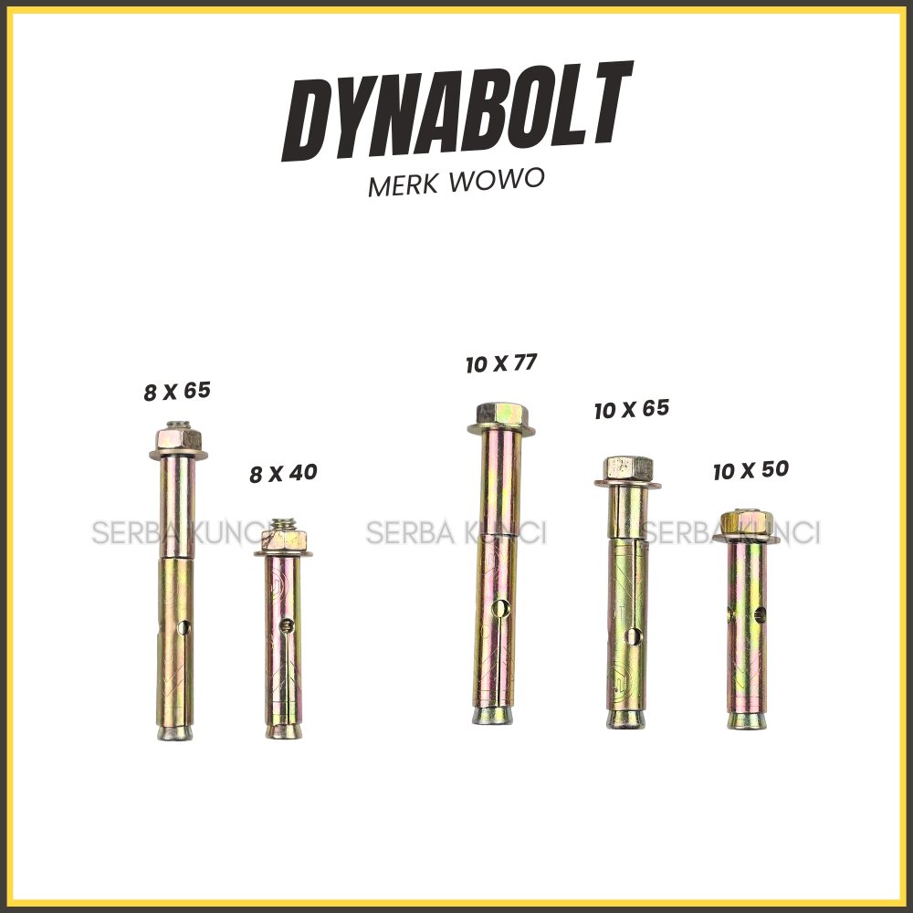 Jual Dynabolt M8 M10 Merk Wowo 8x40 8x65 10x50 10x65 10x77 8 x 40 65 10 ...