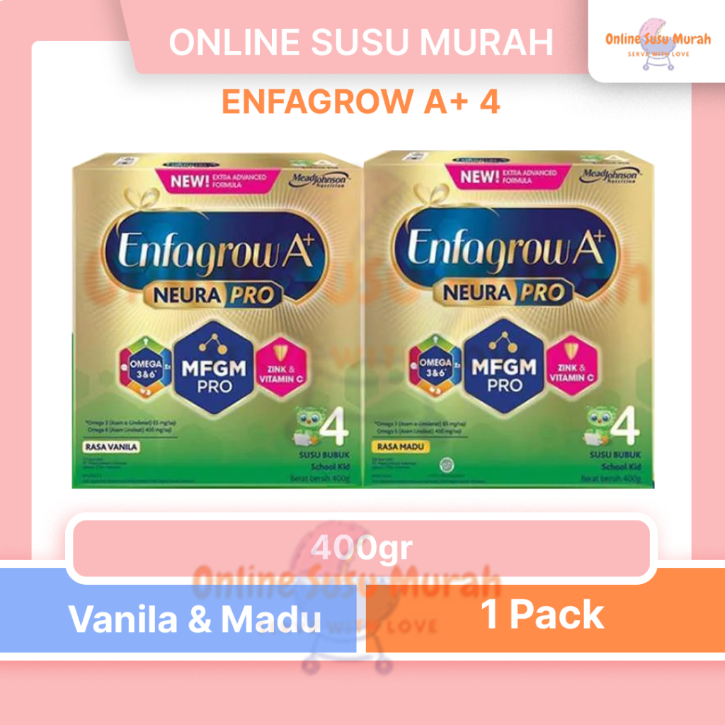 Jual ENFAGROW A+ 4 VANILA 400GR TAHAP 4 3 TAHUN KE ATAS 400 GR SSKD ...
