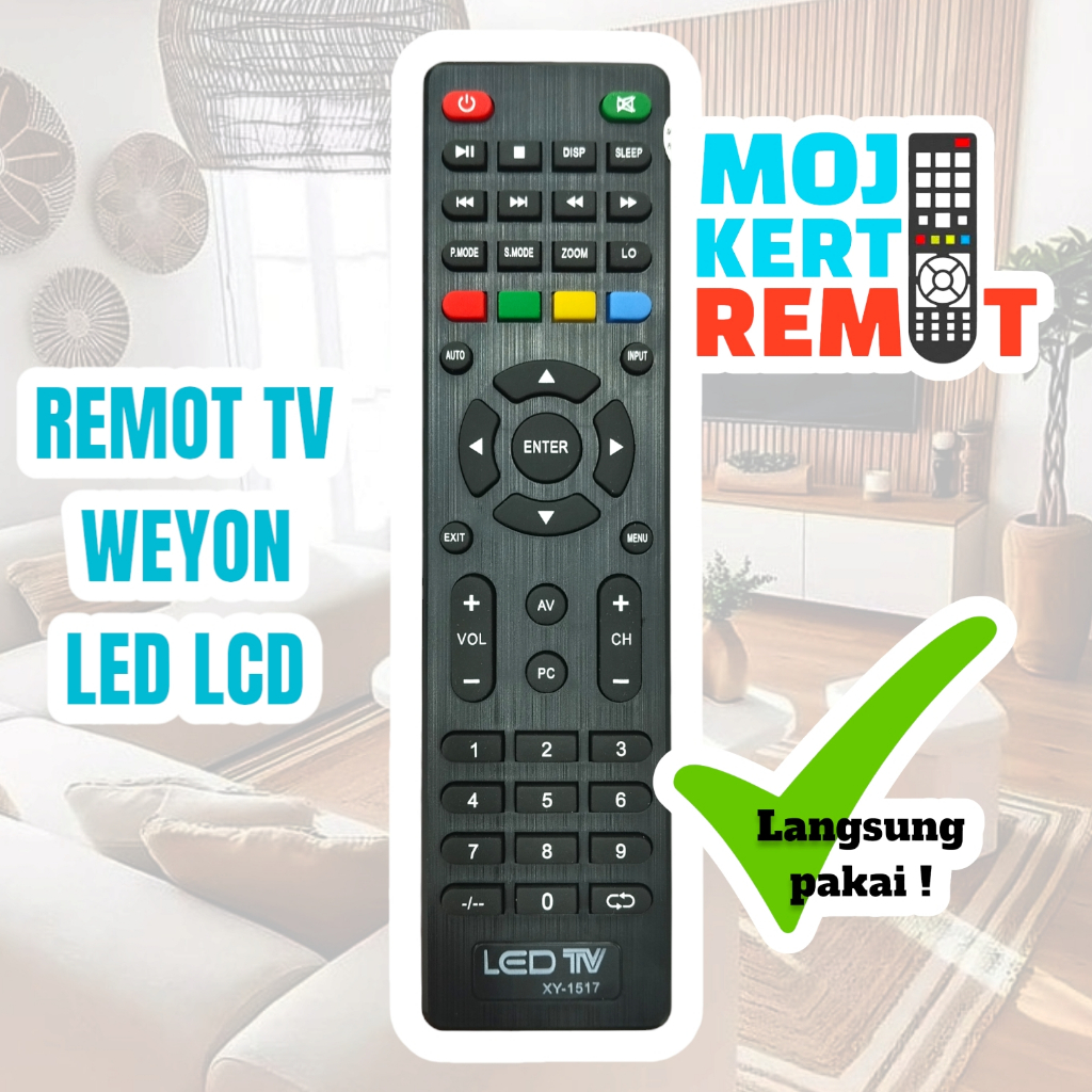 Jual REMOTE TV WEYON / ANIMEX / SAKURA LED LCD | Shopee Indonesia