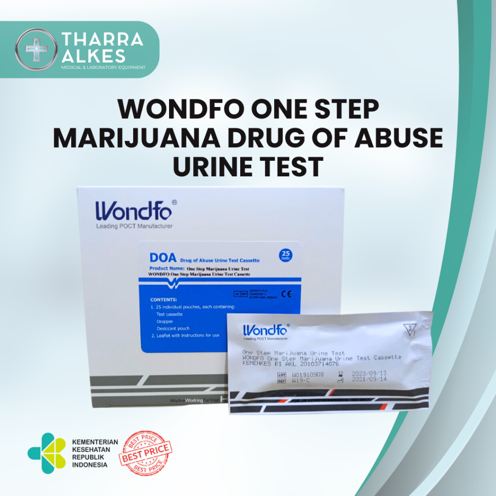 Jual RAPID TEST WONDFO DRUG OF ABUSE ONE STEP MARIJUANA (THC) URINE ...
