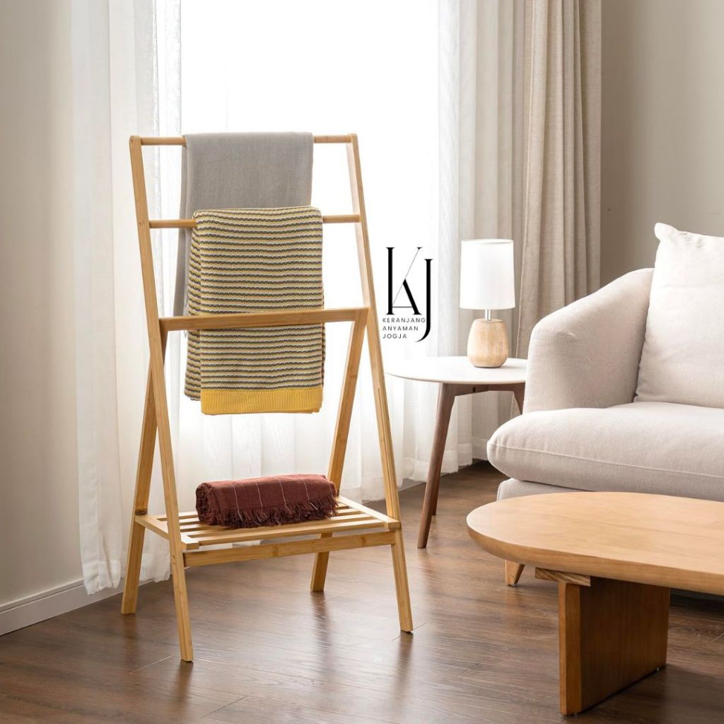 Jual Rak Baju Minimalis Kayu Solid / Rak Hanger Portable | Shopee Indonesia