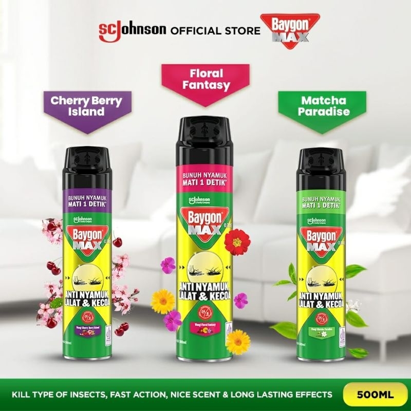 Jual BAYGON MAX AEROSOL 500ML // BAYGON SEMPROT 500ML | Shopee Indonesia