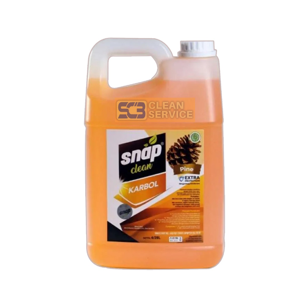 Jual SNAP CLEAN KARBOL PEMBERSIH DAN PEWANGI TOILET 4 LITER | Shopee ...