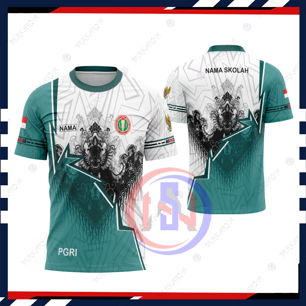 Jual Kaos PGRI Pria / Baju Batik PGRI / Kaos Baju Jersey Pria PGRI Fullprint Custom | Shopee ...