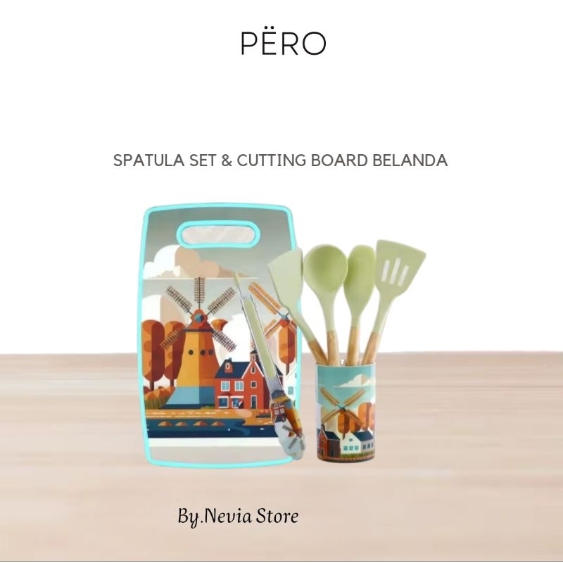 Jual Pero Spatula Silicone Tahan Panas Set of 6 / Spatula SIlicone Set ...