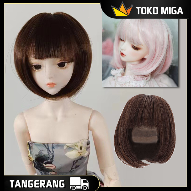 Jual 10 cm Panjang Wig Rambut Labubu Rambut Upset Duck Labubu Wig ...