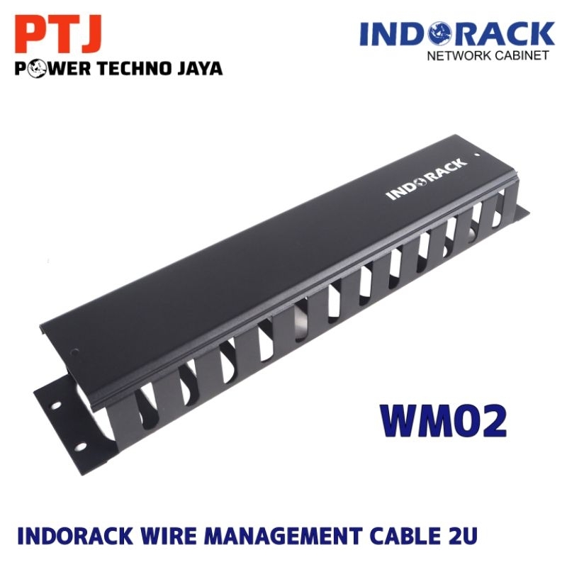 Jual WM02 INDORACK WIRE MANAGEMENT 2U HORIZONTAL CABLE WIRING RACK ...