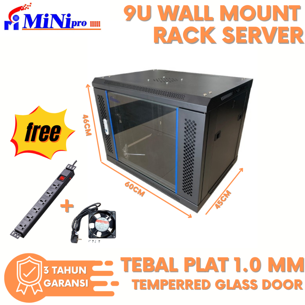 Jual 9U WALL MOUNT RACK SERVER / RACK SERVER 9U | Shopee Indonesia