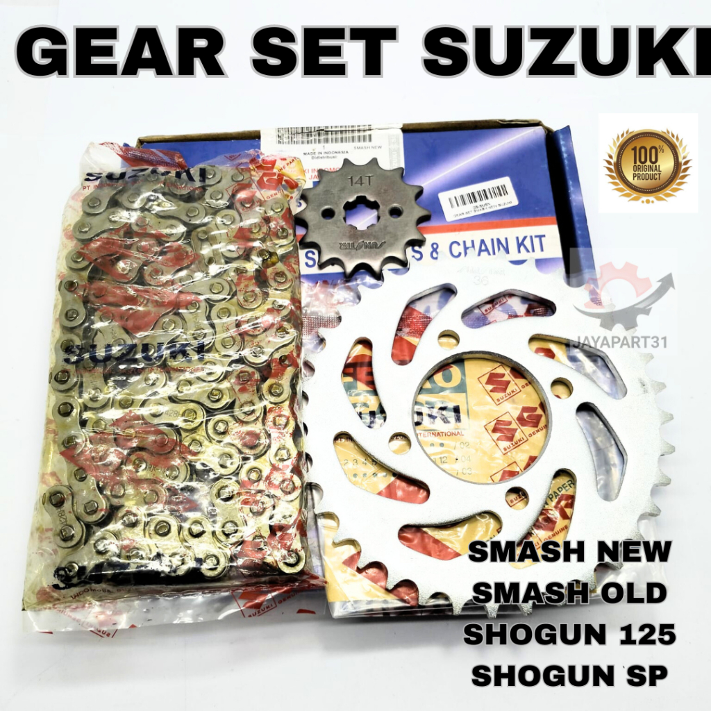 Jual GEAR SET RANTAI SUZUKI SGP ASLI ORIGINAL SMASH SMASH NEW SHOGUN ...