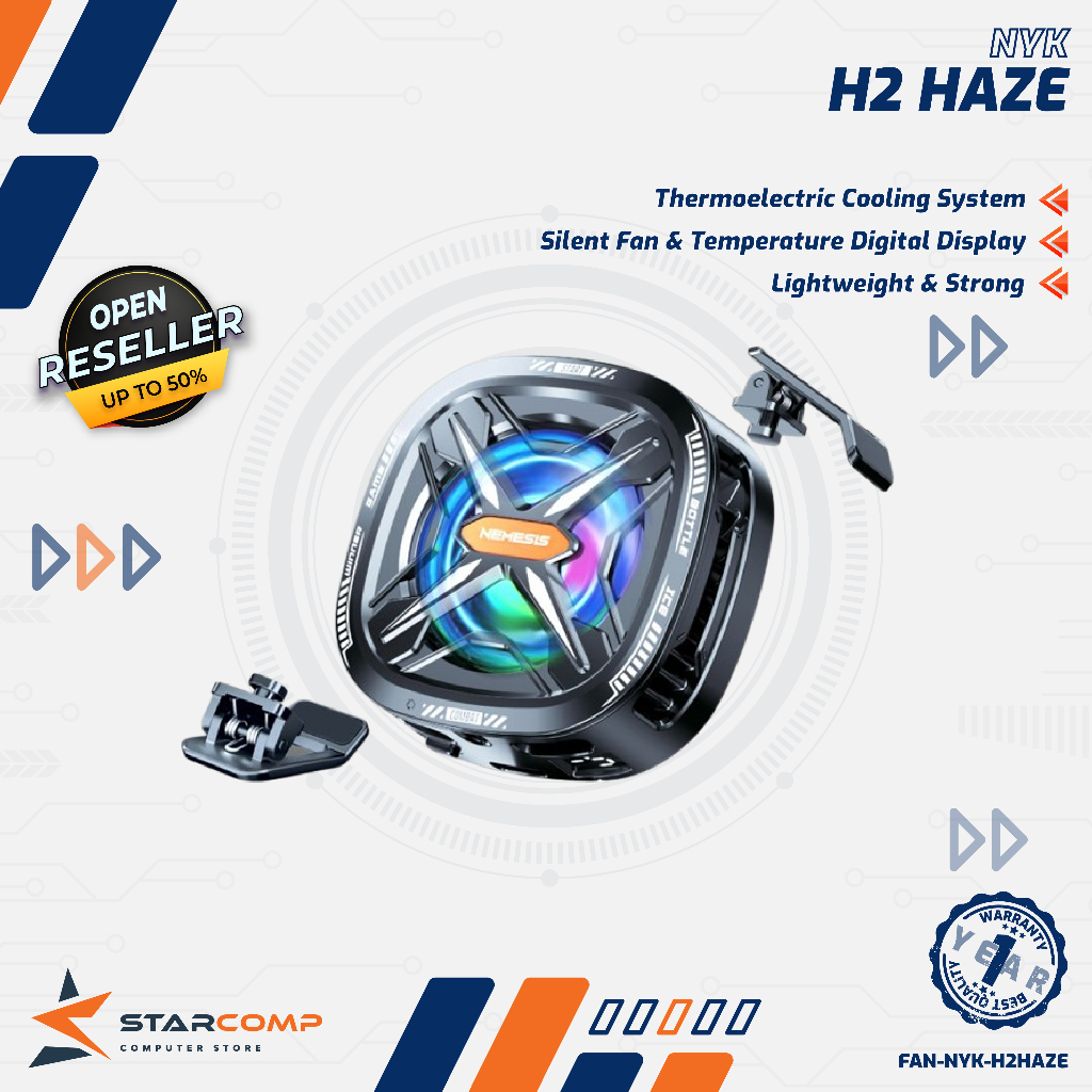 Jual NYK H2 HAZE Nemesis Magnetic Phone Cooler Fan with Bracket ...