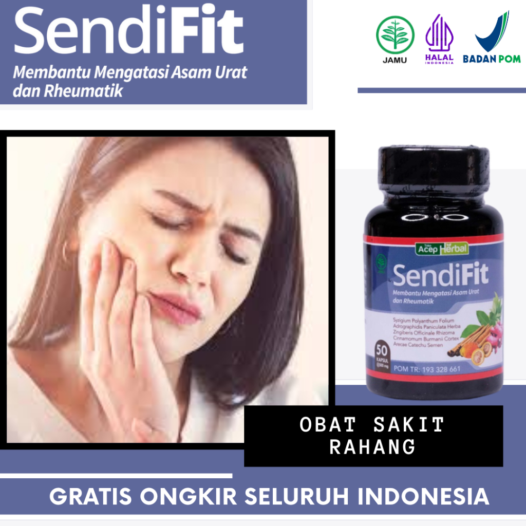 Jual SendiFit Kapsul - Obat Sakit Tulang Rahang, Rahang Bengkak, Rahang ...
