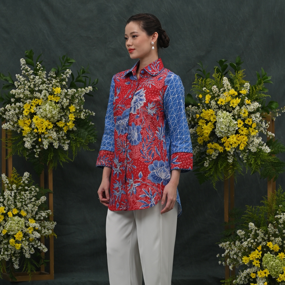 Jual NONA RARA - Prime Encim T3301, Baju kerja blouse batik wanita ...