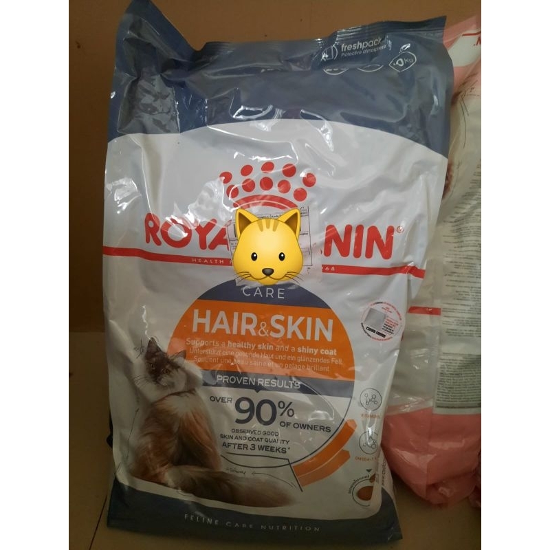 Jual Makanan Kucing Royal Canin Hair and Skin 1kg | Shopee Indonesia
