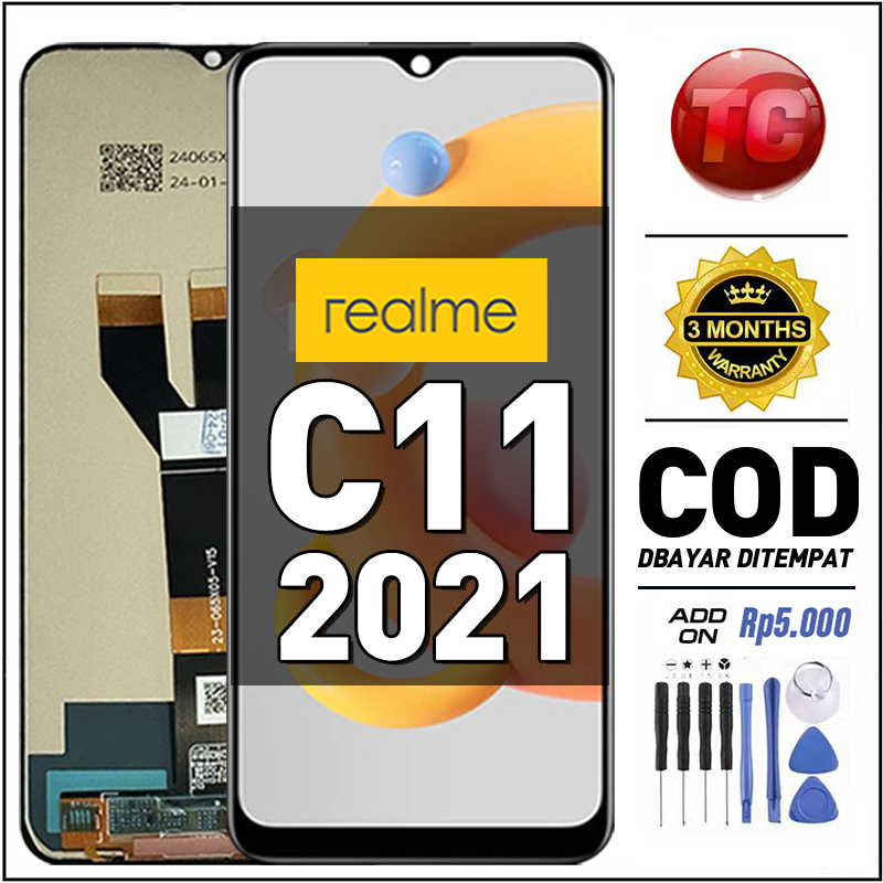 Jual LCD Realme C11 2021 Original 100% Fullset Asli Ori Touchscreen Compatible For Glass Touch ...