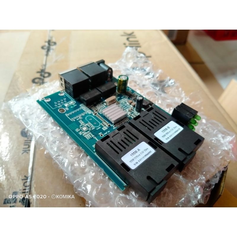 Jual PCB media converter HTB 2FO 2LAN bekas komplit adaptor | Shopee ...