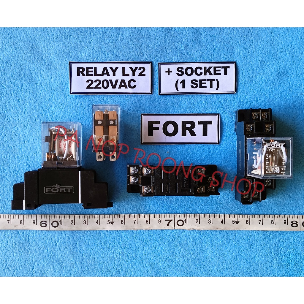 Jual RELAY LY2 220VAC + SOCKET FORT | Shopee Indonesia