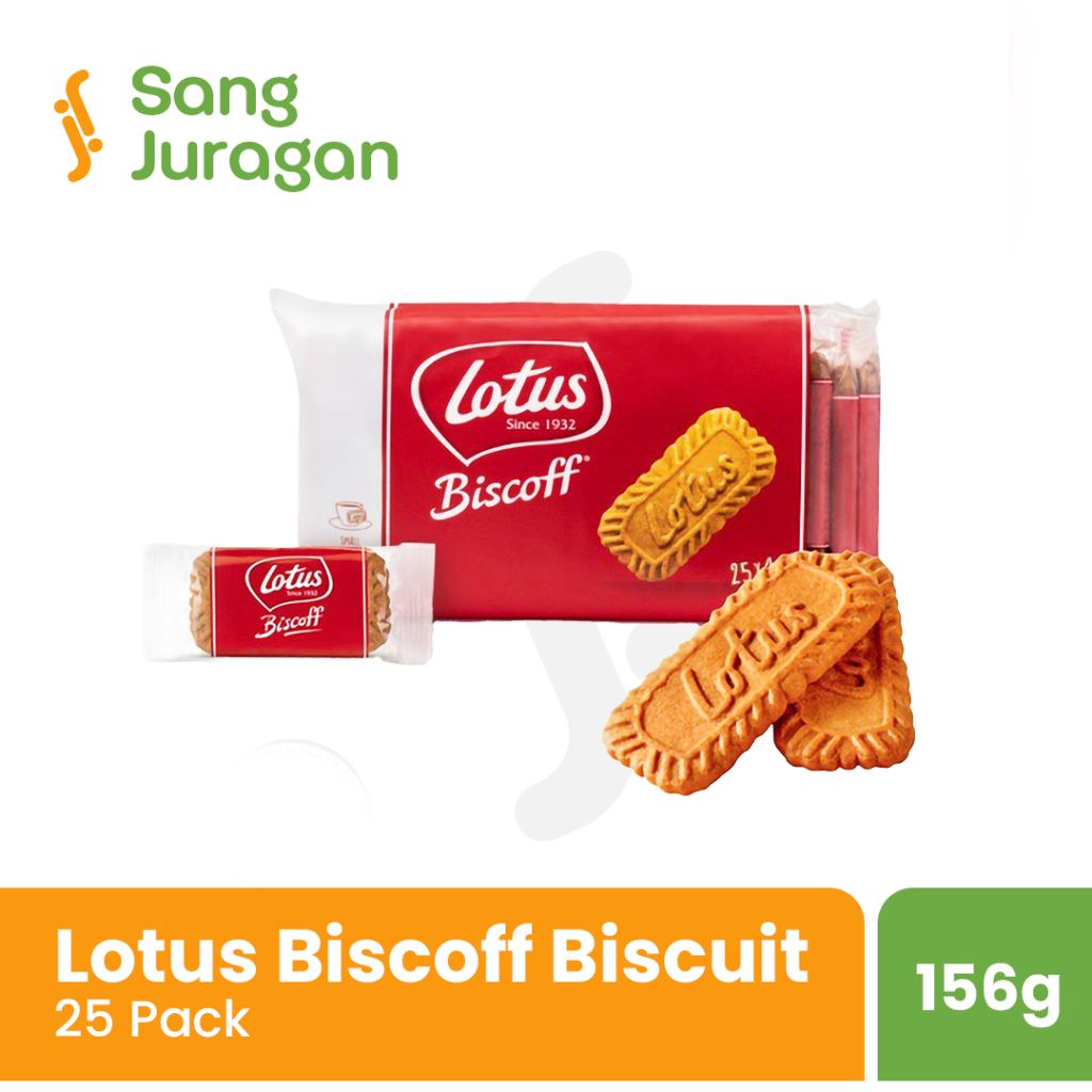 Jual Biskuit Lotus Biscoff 156 Gram / 25 pcs Individual Pack / / Lotus ...