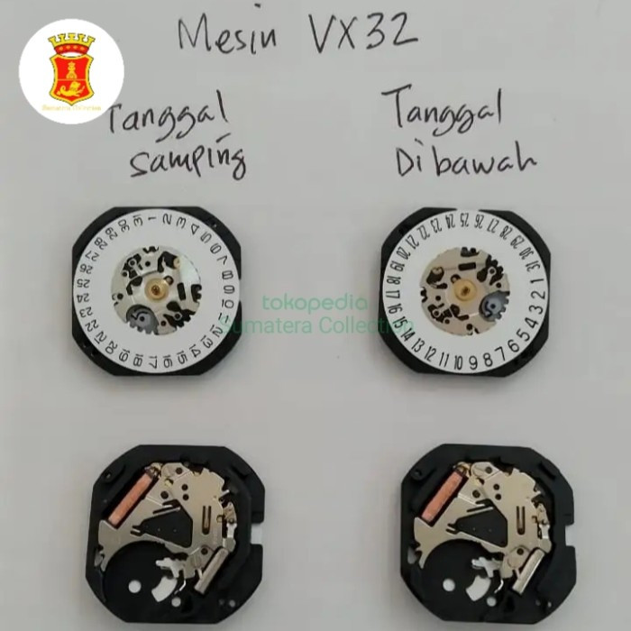 Jual TOKODUACICI MESIN JAM TANGAN EPSON VX32E JAPAN tanggal samping dan bawah | Shopee Indonesia