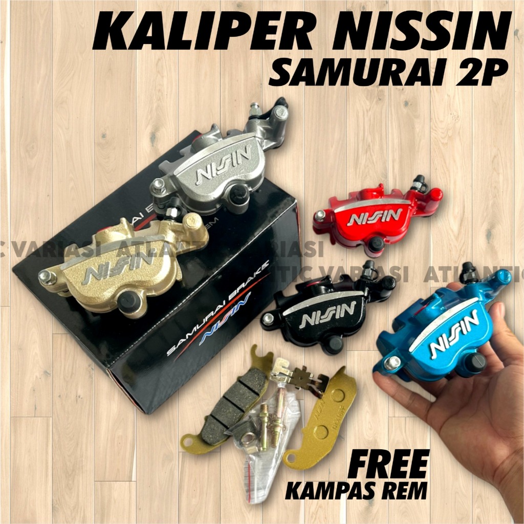 Jual KALIPER NISSIN SAMURAI 2P INCLUDE KAMPAS REM READY KANAN DAN KIRI TANPA BREKET PIRINGAN ...