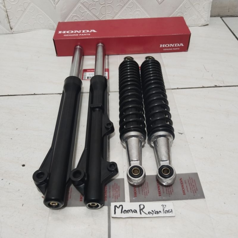 Jual As Shock Depan+Belakang Honda Revo Absolute Revo 110 Fit karbu ...