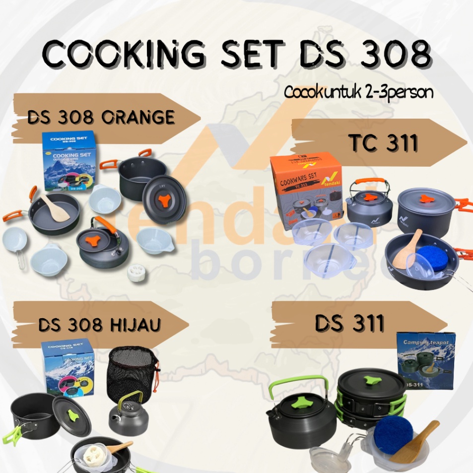 Jual Hadir Limited KOLEKSI COOKING SET TENDAKI DS 38 DS 311 TC 311 TC 2 ...