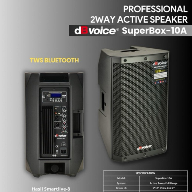 Jual Speaker Aktif dB Voice SuperBox-10A Original Product 10”inch ...