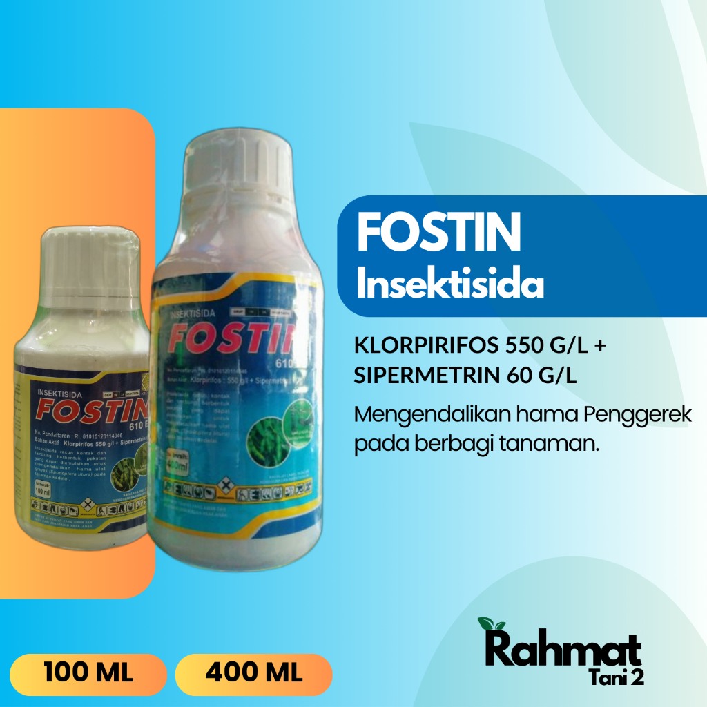 Jual FOSTIN - Insektisida Pembasmi Hama Ulat pada Tanaman (100 ml & 400 ...