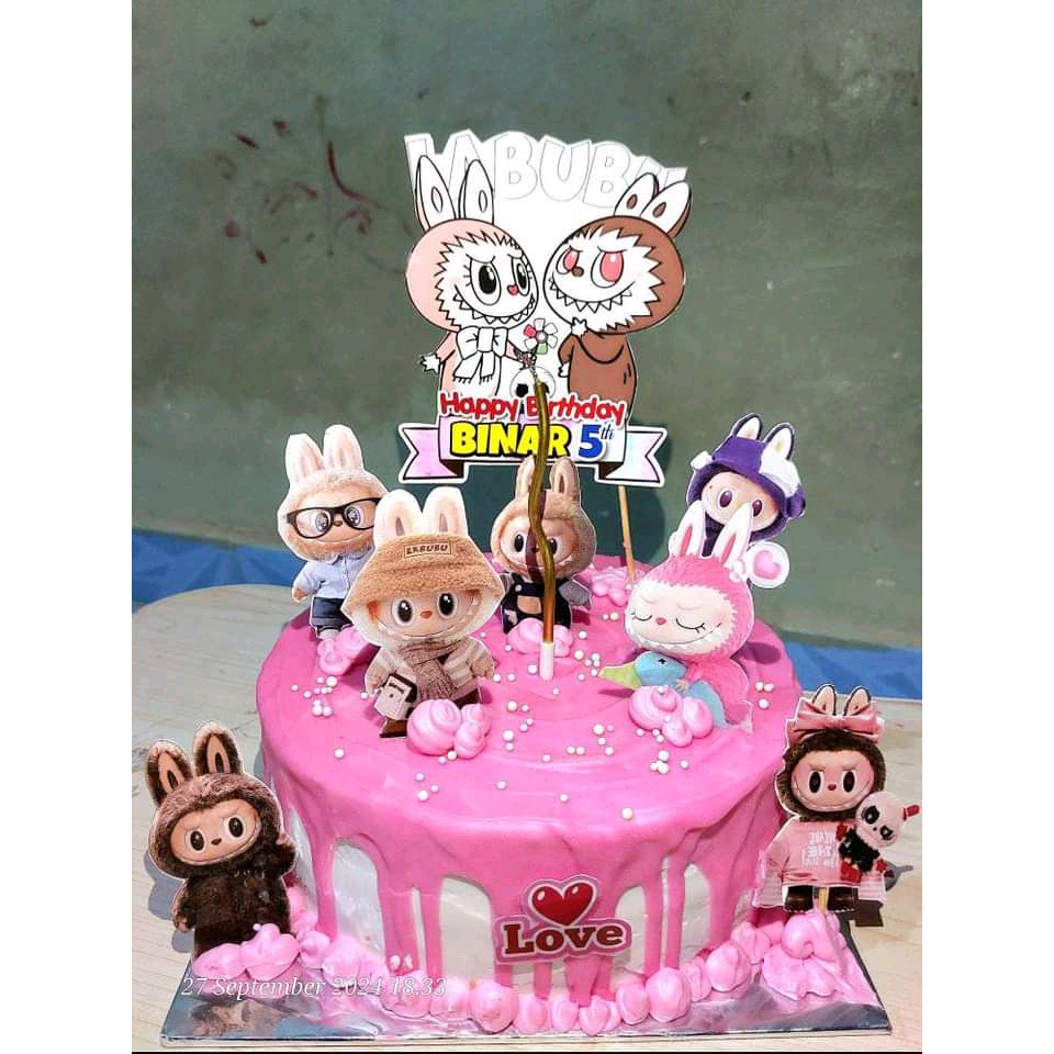 Jual TOPPER LABUBU / HIASAN KUE ULANG TAHUN / TOPPER LABUBU VIRAL | Shopee Indonesia