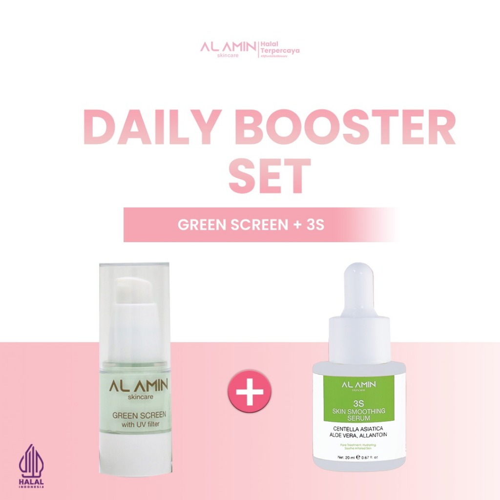 Jual Alamin Daily Booster Set (Greenscreen + 3s Serum) | Shopee Indonesia
