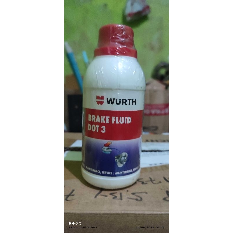 Jual wuerth brake fluid dot 3 250ml | Shopee Indonesia