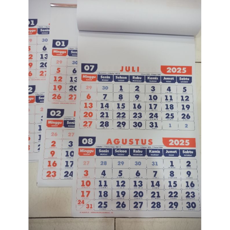 Jual kalender dinding 2 bulanan 2025 | Shopee Indonesia