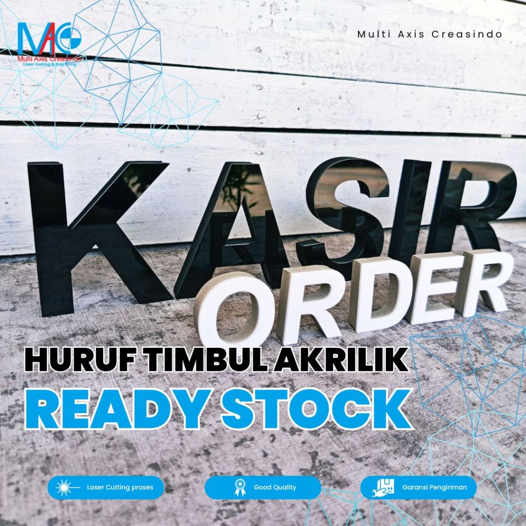 Jual Huruf Timbul Akrilik Spon ( Ready Stok ) | Huruf 3D | huruf abjad ...