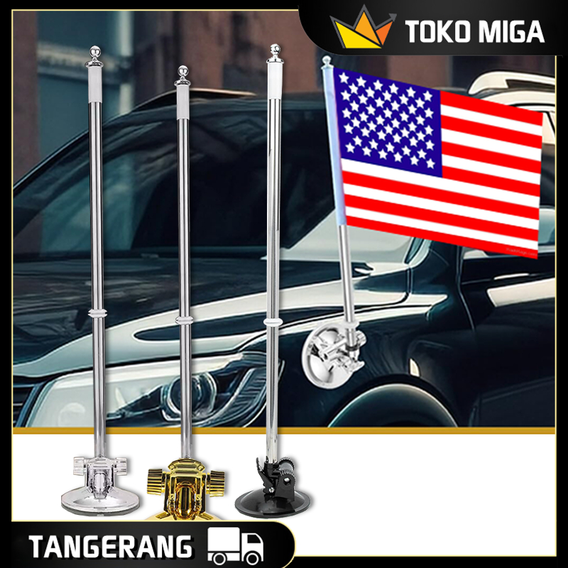 Jual 45cm Flag Pole Suction Cup Flagpole Holder Bracket Kualitas Tinggi ...