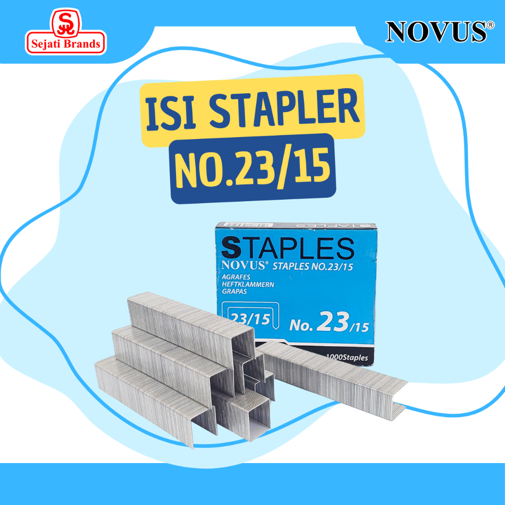 Jual NOVUS isi stapler 23/15 | Staples 15 mm | Shopee Indonesia
