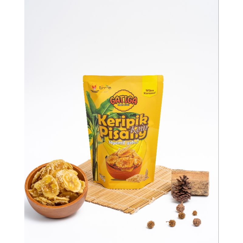 Jual Gatiga Snack Banana Chips Wijen Karamel - Snack Keripik Pisang ...