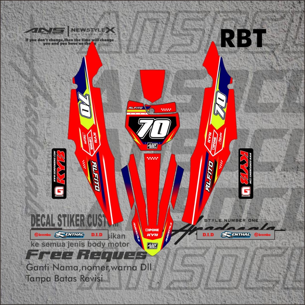 Jual DECAL RBT BODY JUPITER YAMAHA VEGA NEW FULL BODY DEKAL STICKER ...