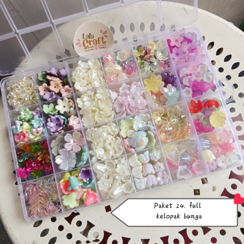 Jual Paket DIY box 24 sekat bebas pilih mote | Shopee Indonesia