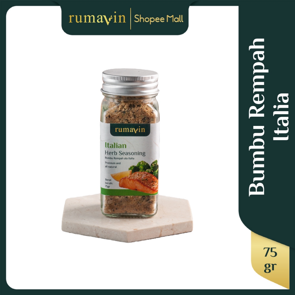 Jual Rumavin - Premium Bumbu Rempah Italian Herbs Botol 75gr | Shopee ...