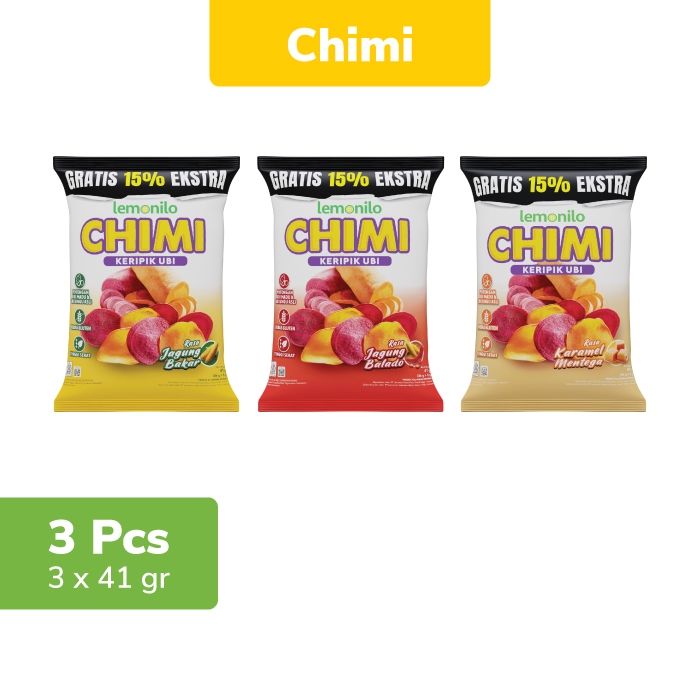 Jual 3 Pcs Lemonilo Paket Komplit Chimi Keripik Ubi | Shopee Indonesia