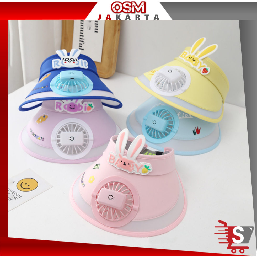 Jual OSM JKT T6461 Topi Kipas Lucu Anak-anak / Topi dengan Kipas ...