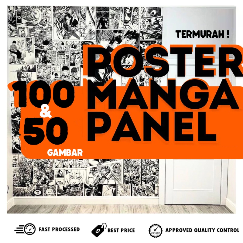 Jual 2. COD - 100 POSTER MANGA ANIME KOMIK WALL DEC HIASAN DINDING ...