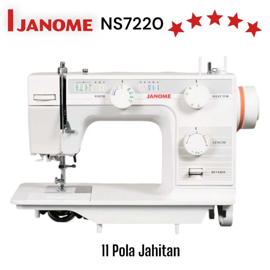 Jual Mesin Jahit - Janome 11 Pola Jahitan - Janome model NS 7220 ...