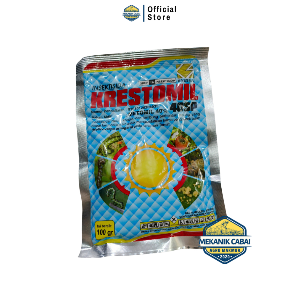 Jual INSEKTISIDA KRESTOMIL 40 SP Isi 100gr Bahan Aktif Metomil 40% ...